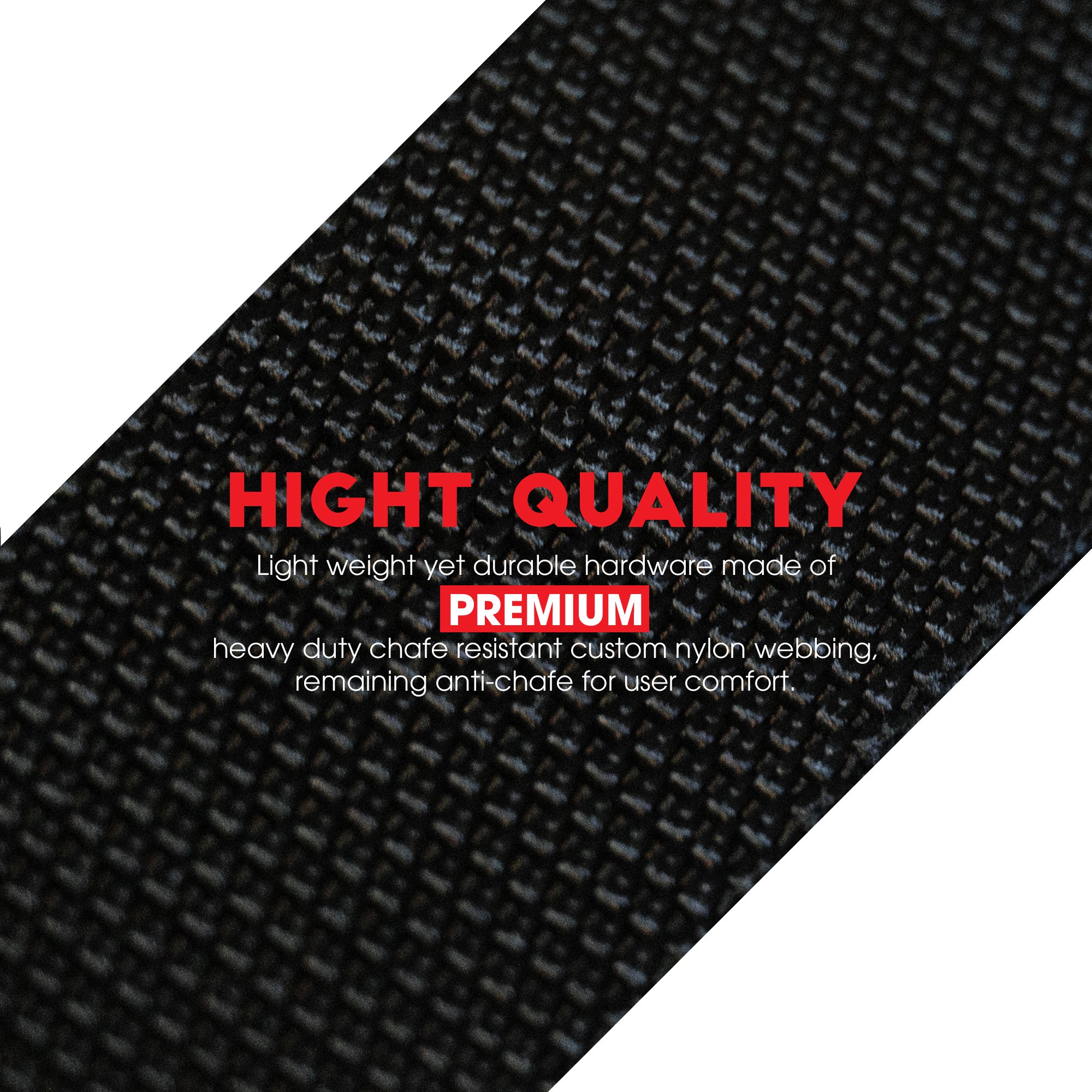 KAYLLE 2-Point Rifle Sling Mount - Premium Shotgun Sling with Upgraded Metal Hook Fits Any Weapon - Durable & Quick Length Adjust - Multi Use for Hunting, Sniper, Shooting (Black)