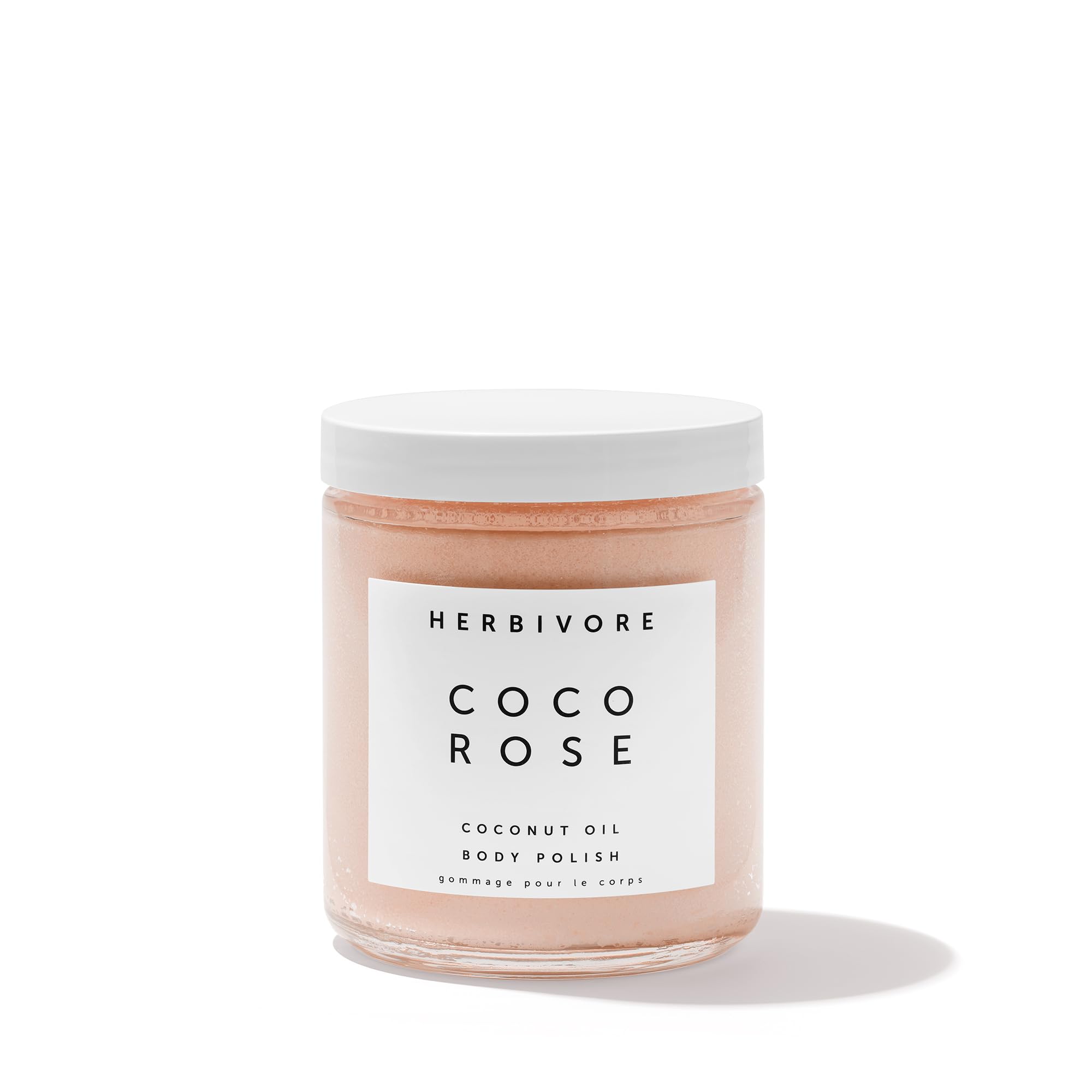 HERBIVORE Coco Rose In-Shower Moisturizer and Exfoliating Body Scrub with Virgin Coconut Oil and Shea Butter, Plant-based, Vegan, Cruelty-Free, 8 oz