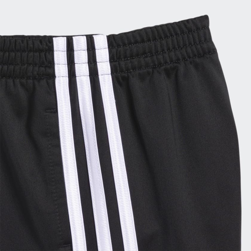 adidas Boys' Active Sports Athletic Tricot Jogger Pant, Iconic Adi Black, Large (14/16)