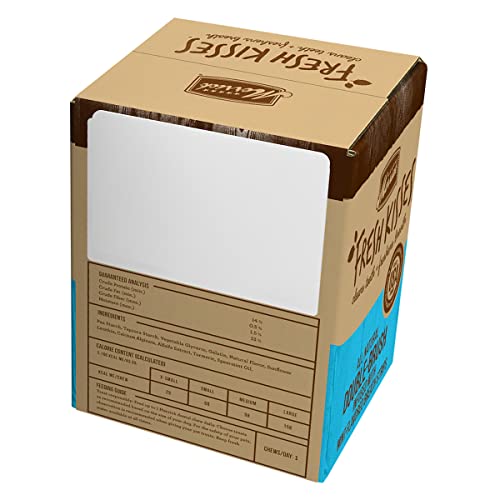 Merrick Fresh Kisses Dog Dental Treats With Mint Breath Strips, Dog Treats for Medium Breeds 25-50 Lbs - 1.88 lb Box with 30 Brushes