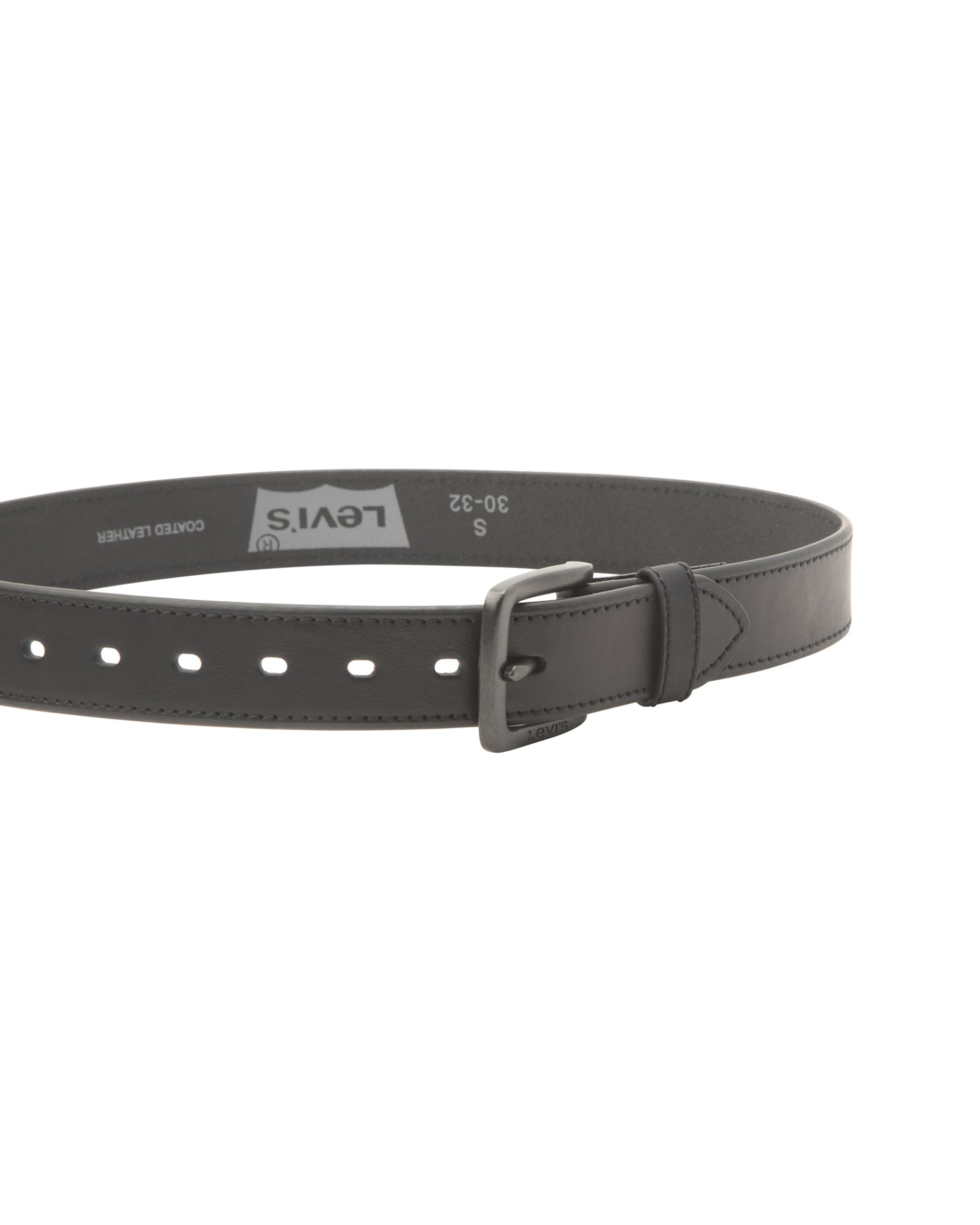 Levi's Men's Casual Leather Belt, Matte Black, X-Large (42-44)