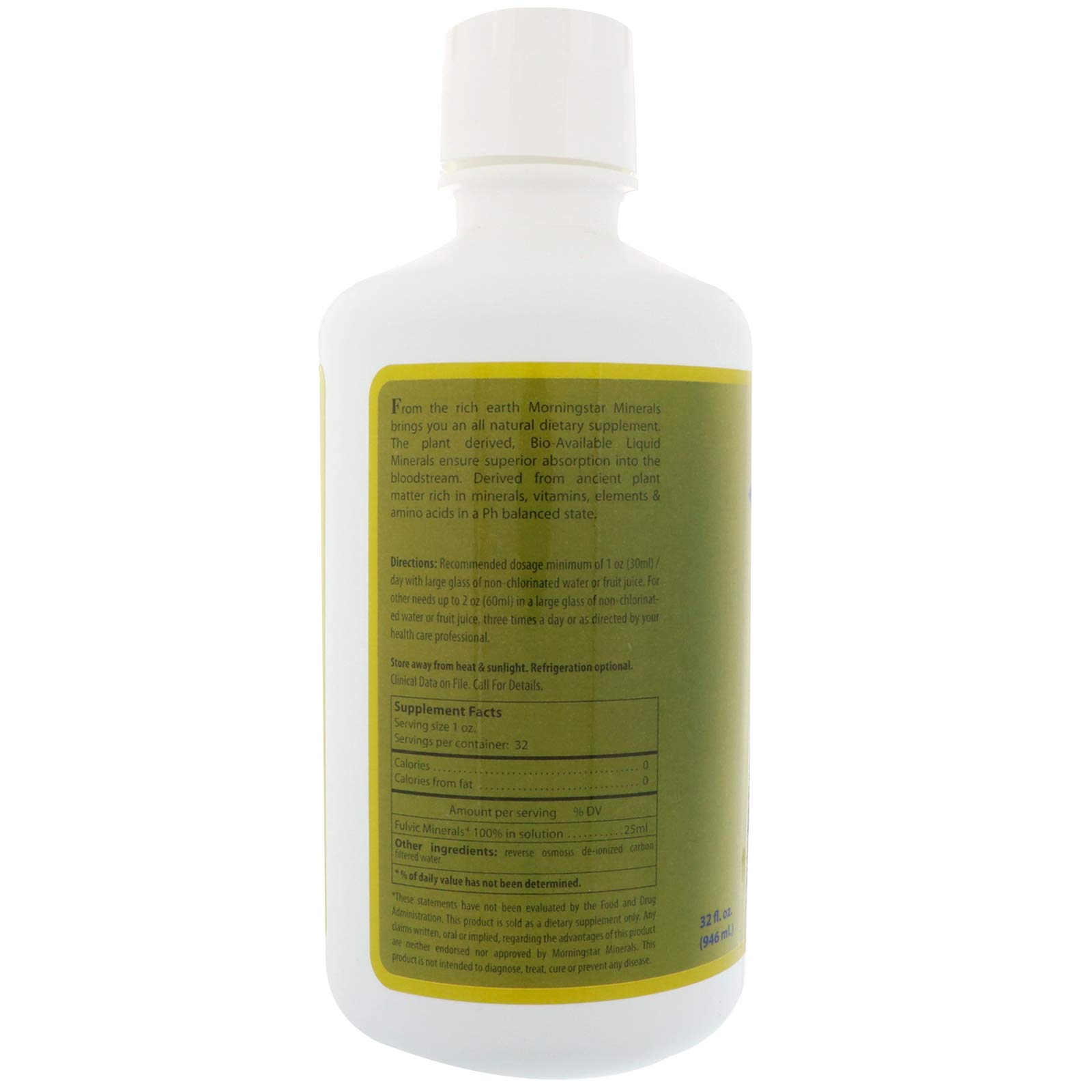 Morningstar Minerals Energy Boost 70, Fulvic Minerals, 250 mg, 32 oz (946 ml)