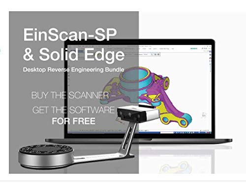 2022 EinScan SP Desktop 3D Scanner 0.05mm Accuracy 0.17mm Resolution 4s Scan Speed Fixed/Auto Dual Mode with Solid Edge CAD Software, V1