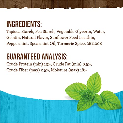 Merrick Fresh Kisses Dog Dental Treats With Mint Breath Strips, Dog Treats for Medium Breeds 25-50 Lbs - 1.88 lb Box with 30 Brushes