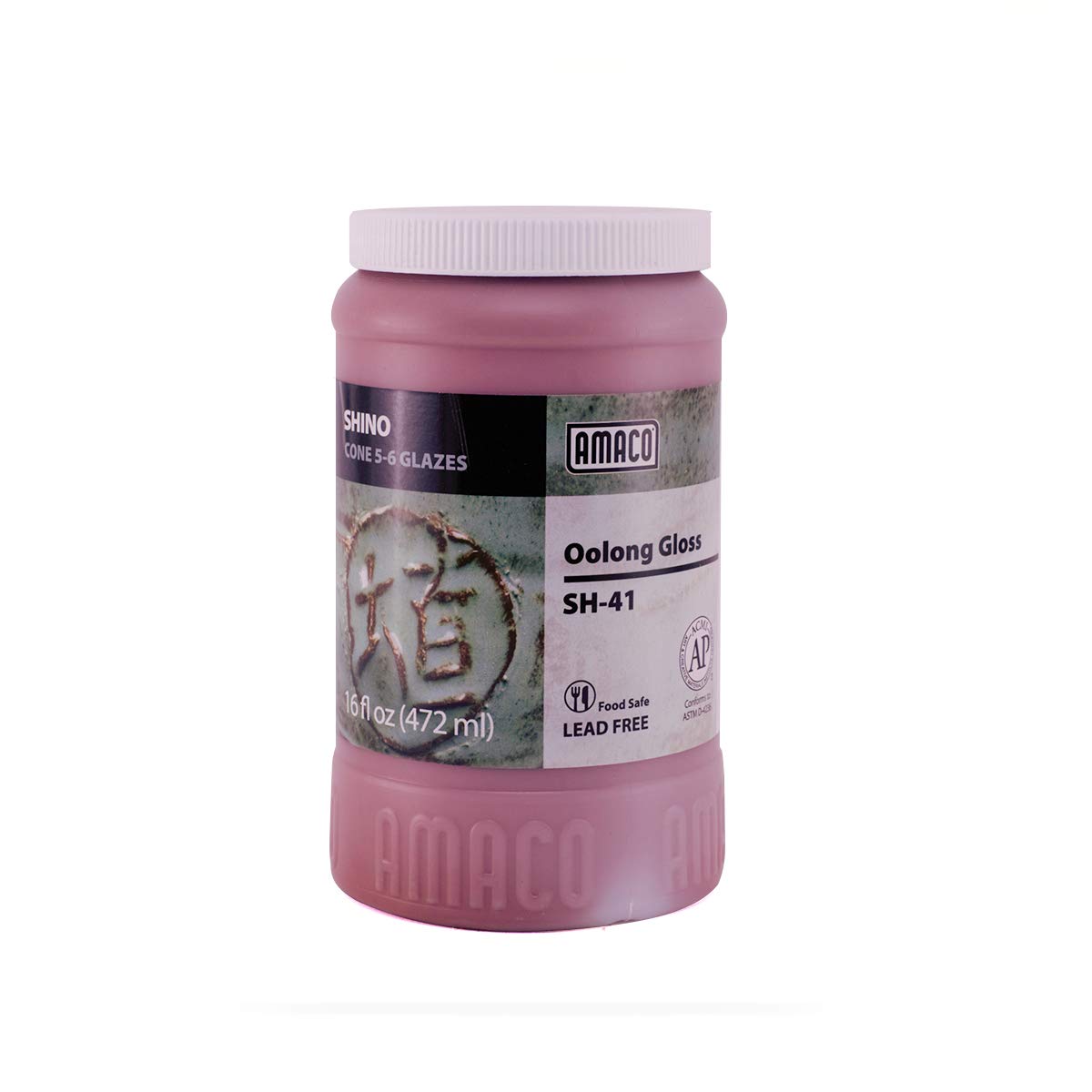 Amaco Shino Lead-Free Glazes - Oolong, Gloss, 16 oz