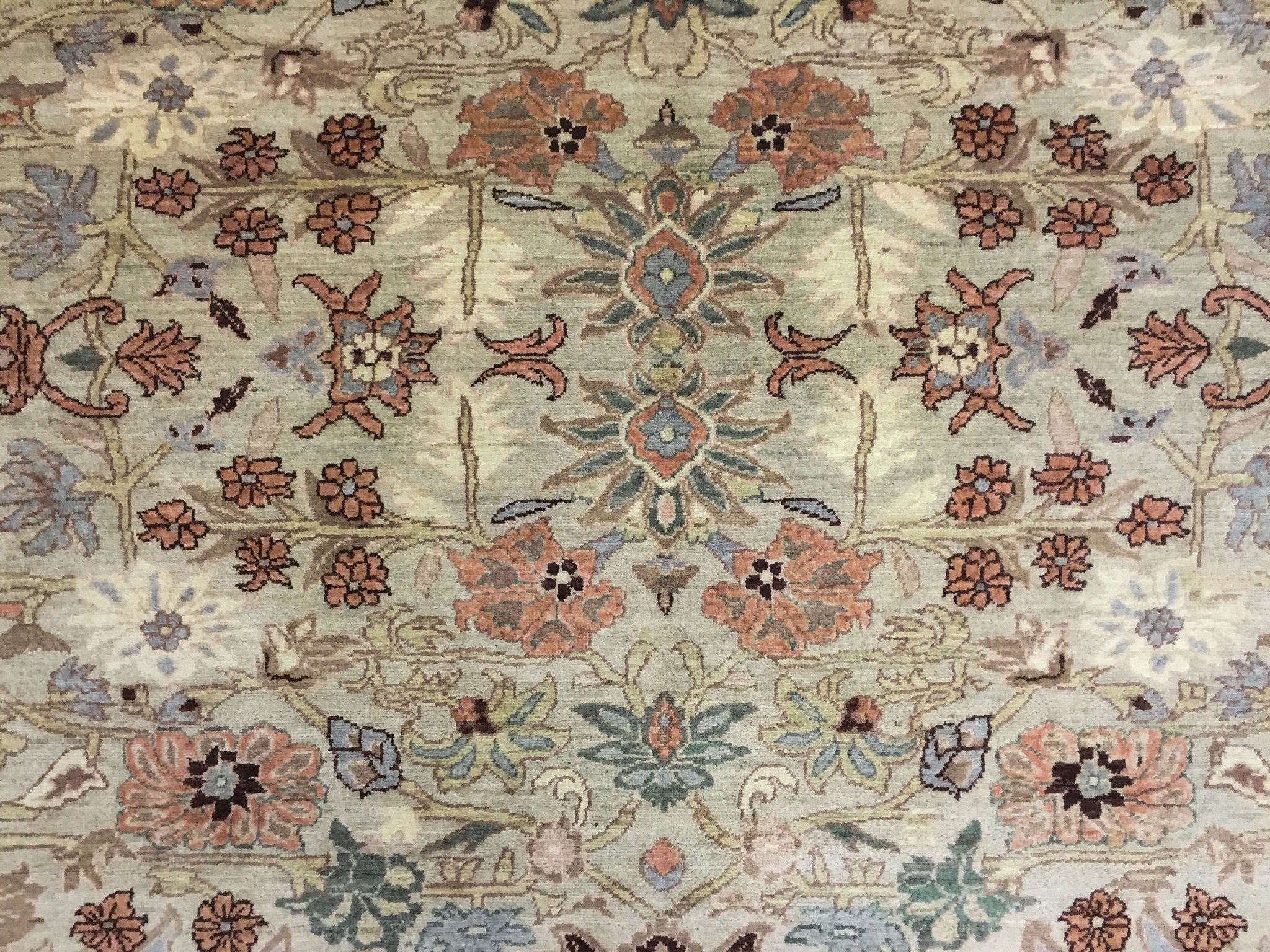 Noori Rug Hand Knotted Area Rug 8'1" x 10'1" Gray