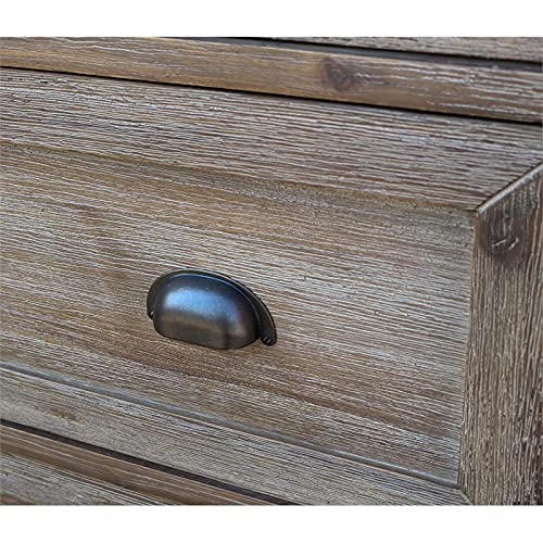 Sunset Trading Solstice 7-Drawer Coastal Dresser in Weathered Gray/Brown Wood