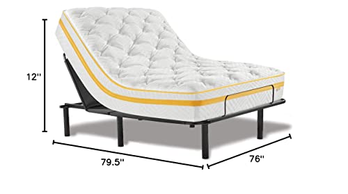 Simmons - Hybrid Gel Memory Foam Mattress - 12 Inch, King Size, Plush Feel, Individually Wrapped Coils, Moisture Wicking Cover, CertiPur-US Certified, 100-Night Trial