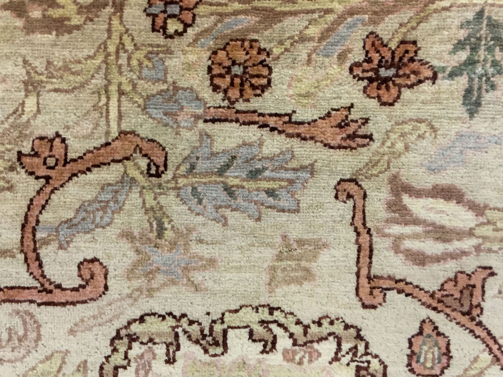 Noori Rug Hand Knotted Area Rug 8'1" x 10'1" Gray