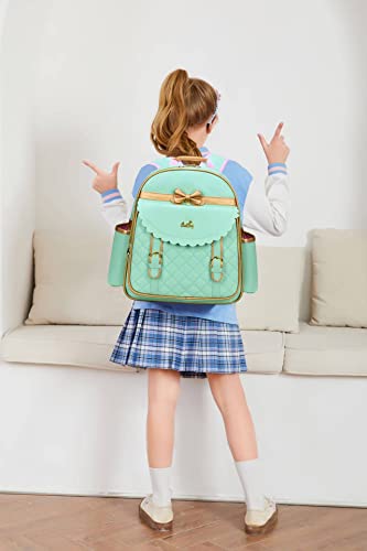 Children Princess Waterproof PU Backpack for Elementary School Girls
