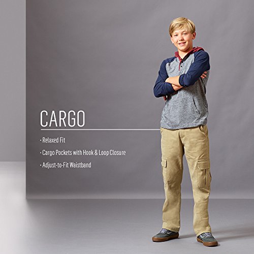 Wrangler Authentics Boys’ Classic Cargo Pant, olive, 12