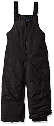 London Fog Boys' Little Classic Heavyweight Snow Bib Ski Pant Winter Snowsuit, Black Night, 5/6