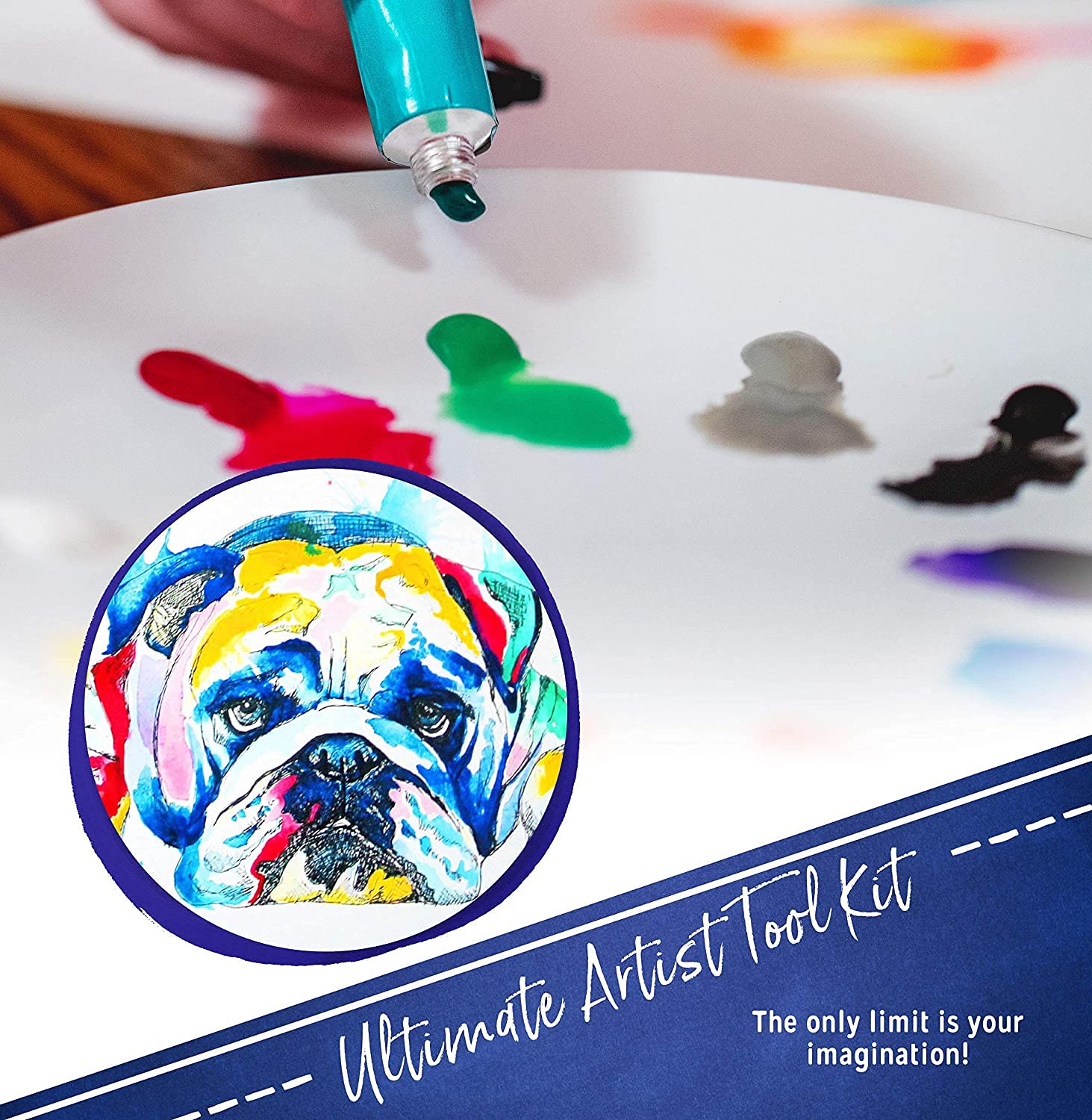 Crafts 4 ALL Watercolor Paint Set - 12/24 Pack for Artists & Beginners, 12ml Tubes with Bonus Brushes