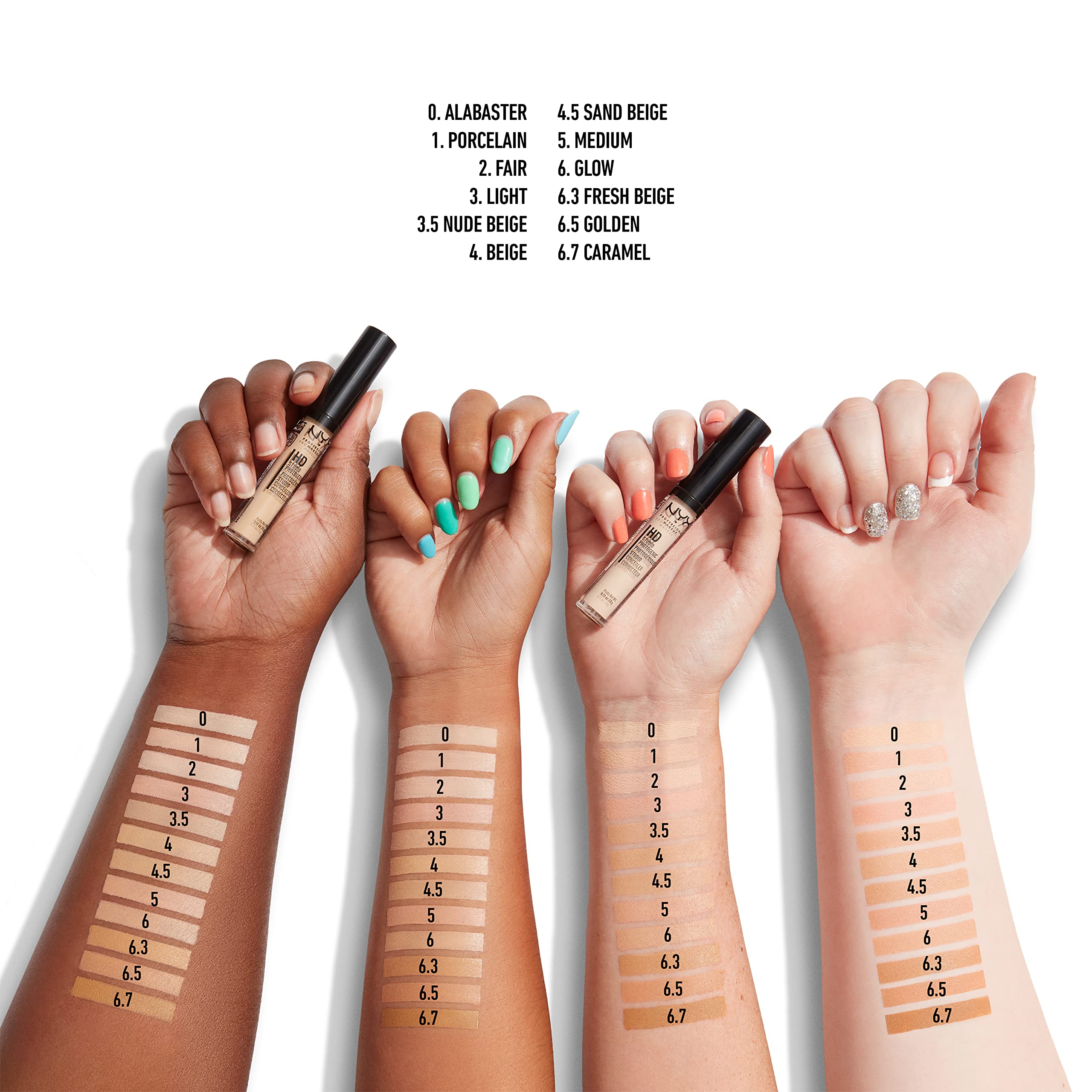 NYX PROFESSIONAL MAKEUP HD Studio Photogenic Concealer Wand, Medium Coverage - Caramel