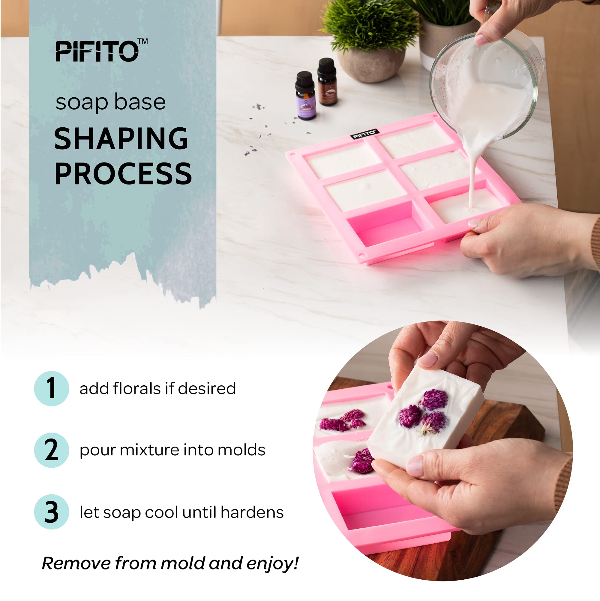Pifito Goats Milk Melt and Pour Soap Base (5 lb) │ Bulk Premium 100% Natural Glycerin Soap Base │ Luxurious Soap Making Supplies