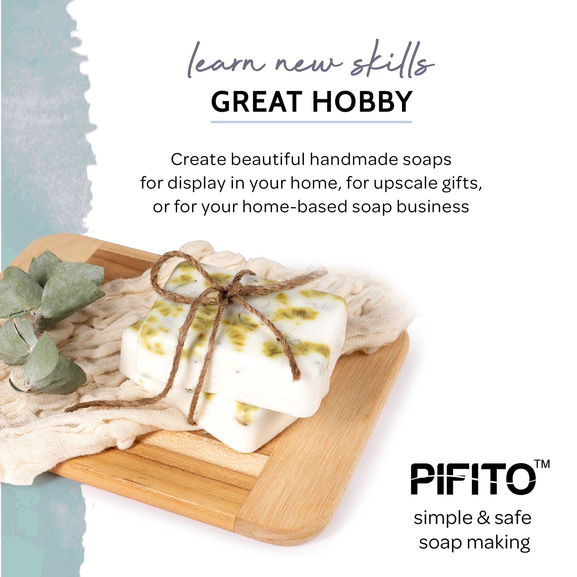 Pifito Goats Milk Melt and Pour Soap Base (5 lb) │ Bulk Premium 100% Natural Glycerin Soap Base │ Luxurious Soap Making Supplies