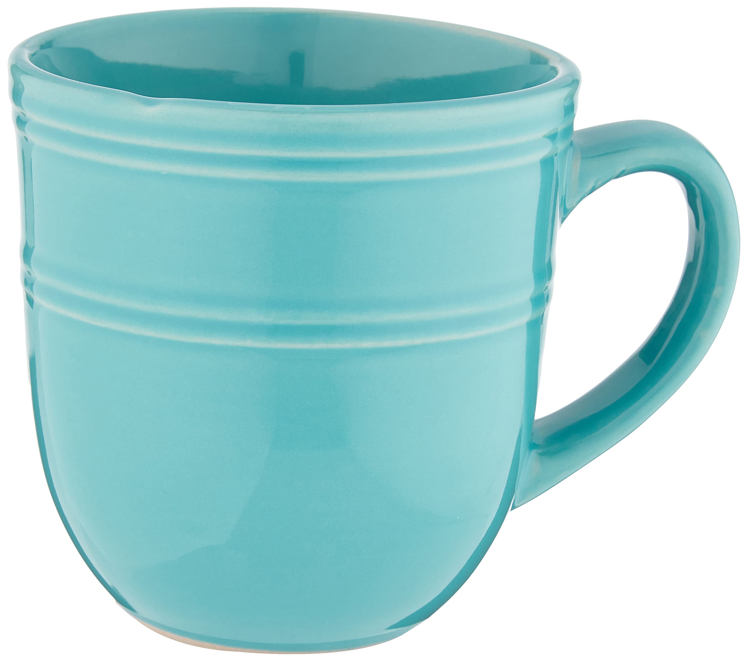 American Atelier Square Dinnerware Sets | Turquoise Green Kitchen Plates, Bowls, and Mugs | 16 Piece Stoneware Madelyn Collection | Dishwasher & Microwave Safe | Service for 4