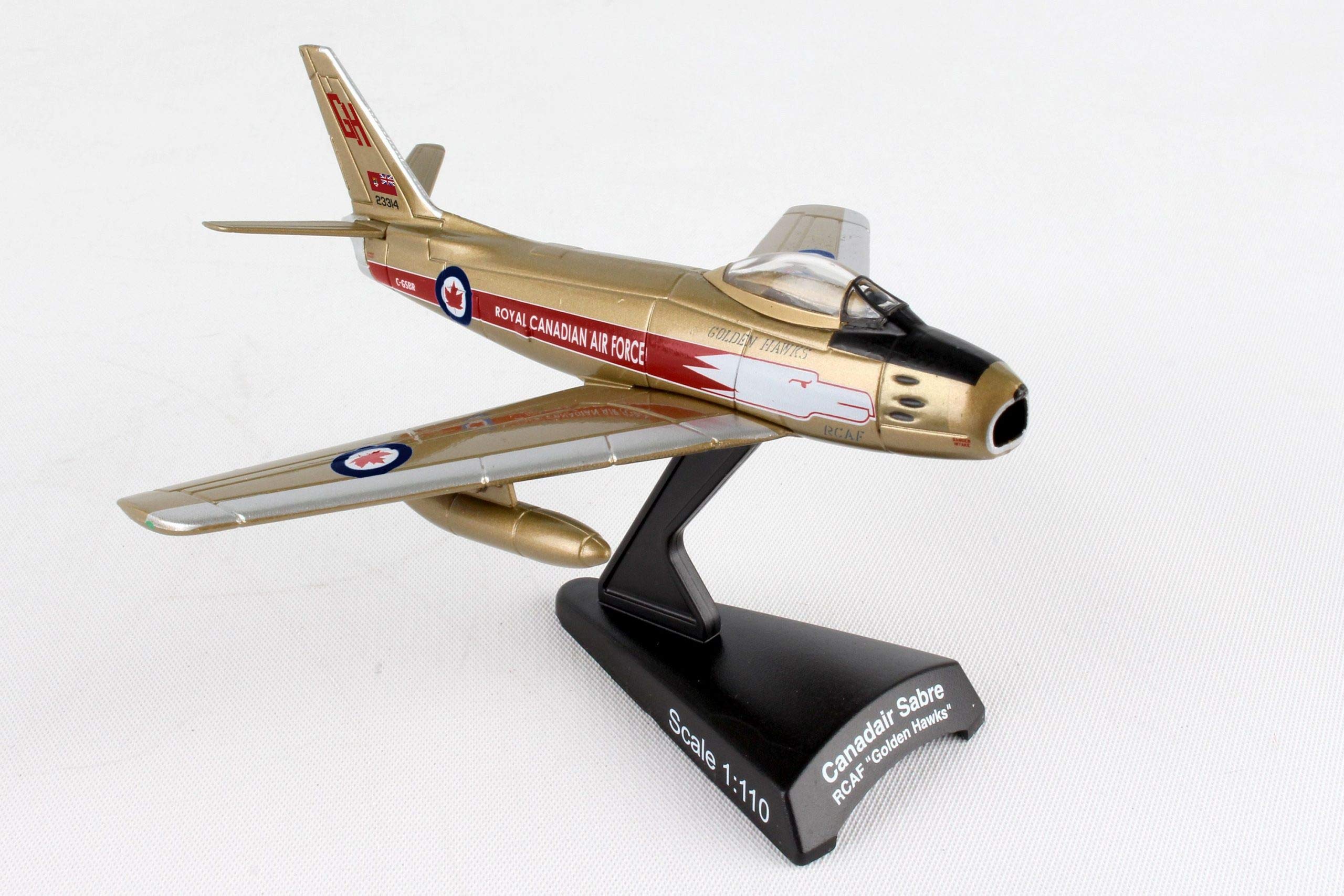 Daron Worldwide Trading Postage Stamp RCAF CANADAIR Sabre 1/110 Golden Hawks