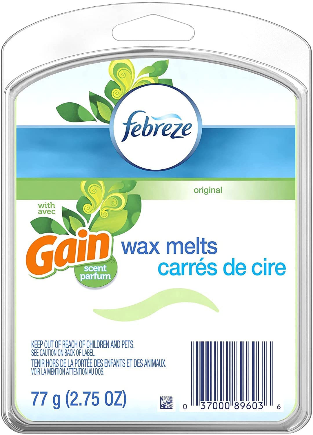 Febreze WAX MELTS Air Freshener with Gain Original (1 Count, 2.75 oz) ( pack of 2)