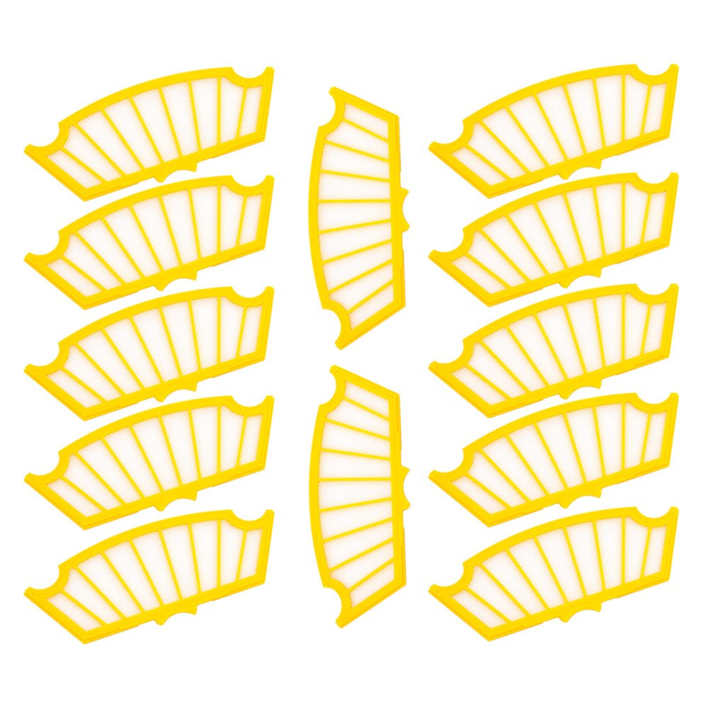 Neutop Yellow Filters Replacement Compatible with iRobot Roomba 500 Series 510 520 530 535 540 555 560 561 562 563 570 580 581 and Professional Series 610 Robotic Vacuum Cleaner 81502, 12-Pack.