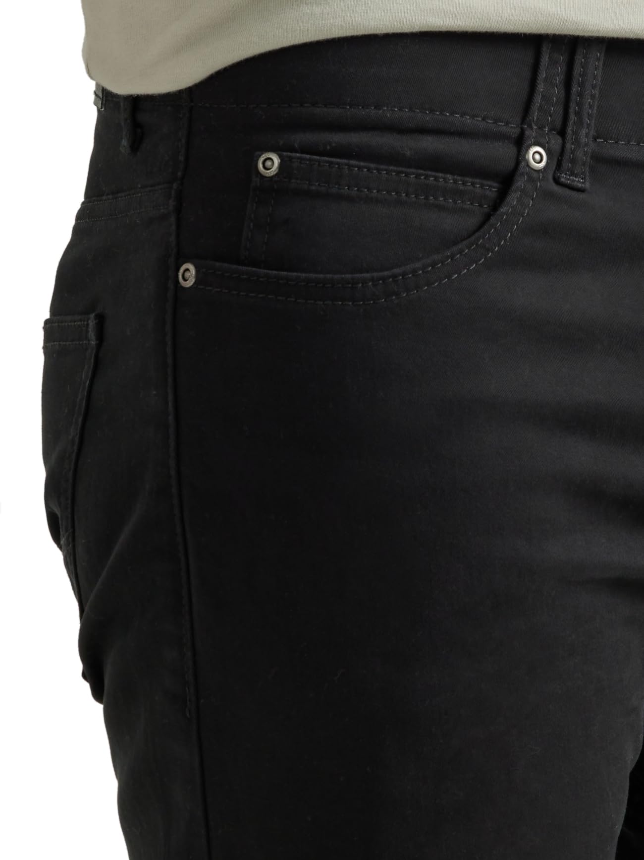 Lee Men's Extreme Motion Slim Straight Jean Black 32W x 34L