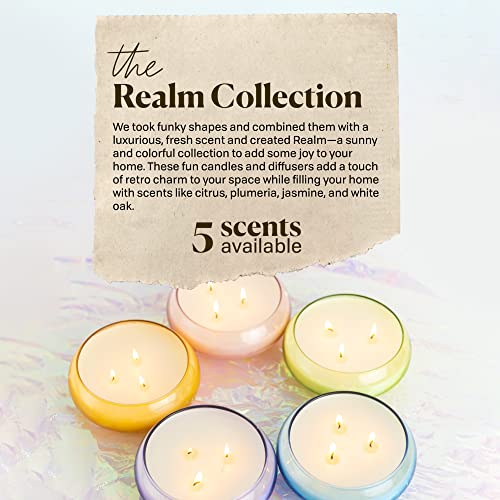 Paddywax Candles Realm Candle, 13.5 Ounces, Green, Bamboo