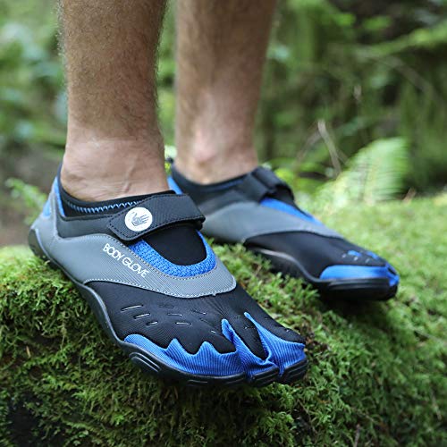 Body Glove Men's 3T Barefoot Max Water Shoe, Black/Dazzling Blue, 9