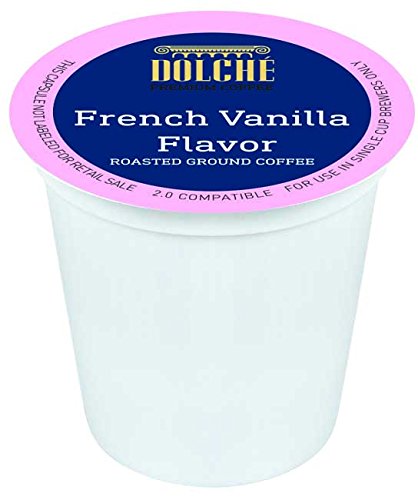 Dolche Premium Coffee – 2.0 Compatible Single Serve Cups (French Vanilla, 80)