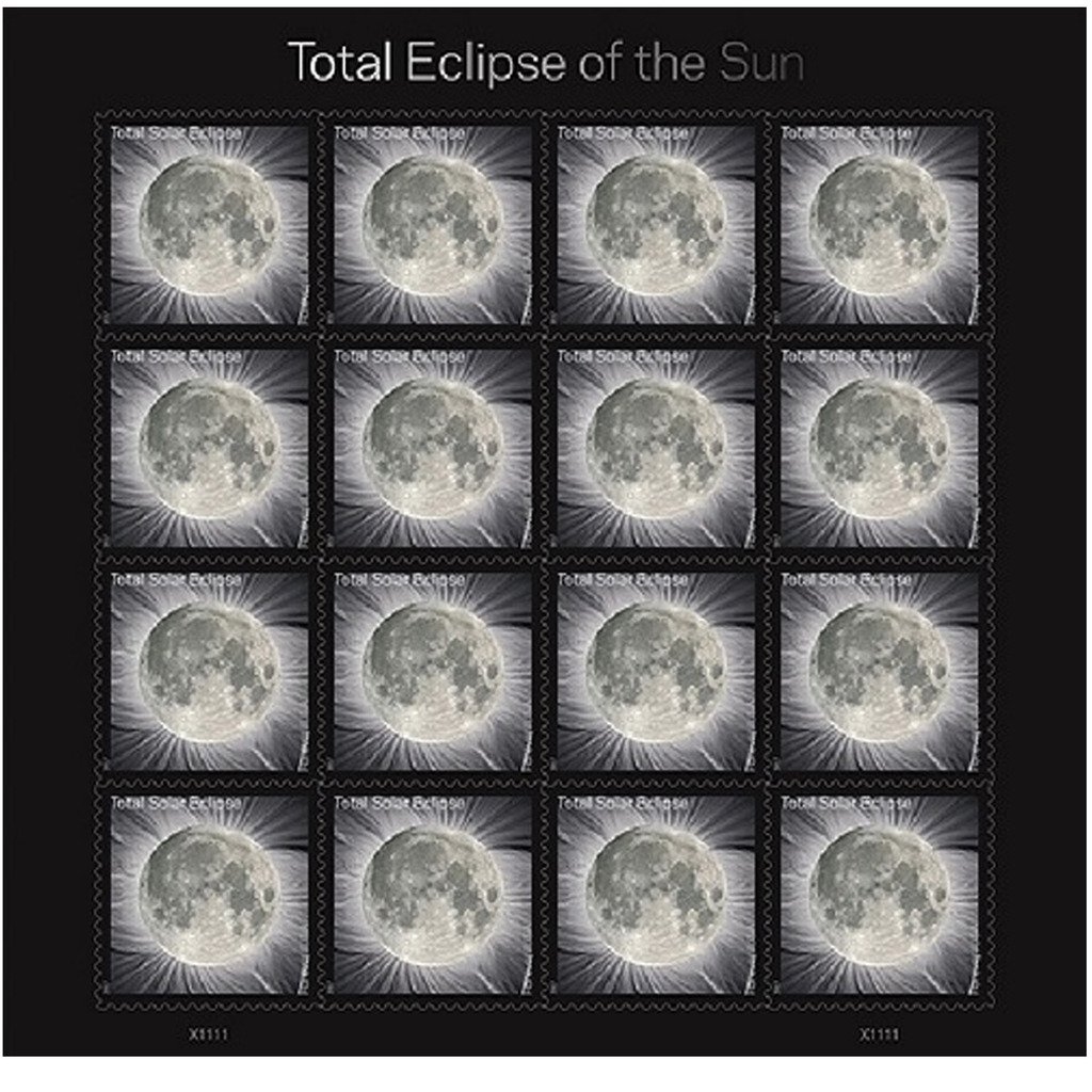 Total Eclipse of The Sun Forever Stamps Sheet of 16 Postage Stamps Scott 5211