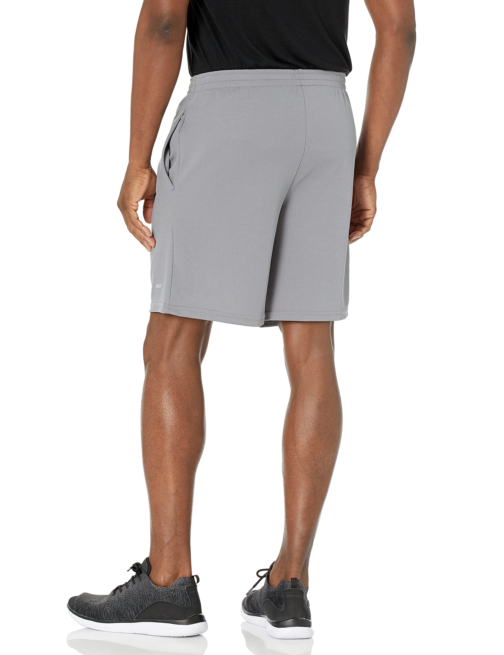 Amazon Essentials Men's Performance Tech Loose-Fit Lightweight Shorts (Available in Big & Tall), Pack of 2, Grey/Navy, XX-Large