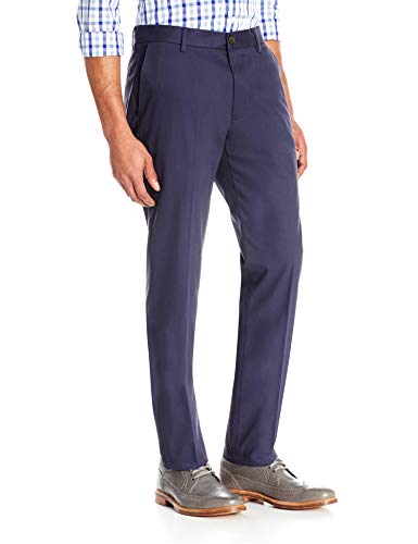 Goodthreads Men's Slim-Fit Wrinkle-Free Comfort Stretch Dress Chino Pant, Navy, 32W x 29L