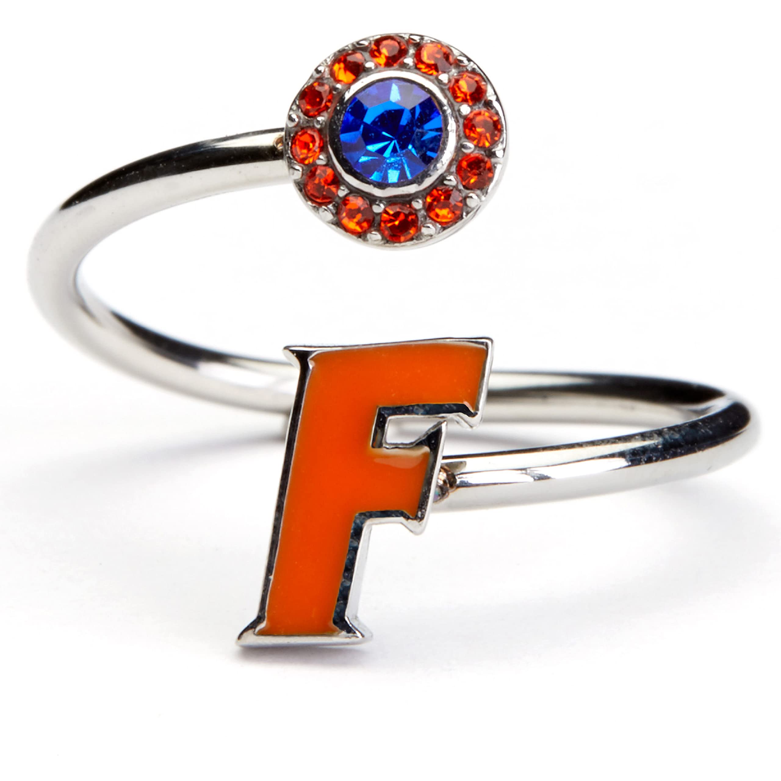 Stone Armory University of Florida Gators Jewelry for Women - Orange Florida Gator Rings with Crystals - Hypoallergenic and Adjustable Sizes 5-12 - Florida Gator Gifts for Women
