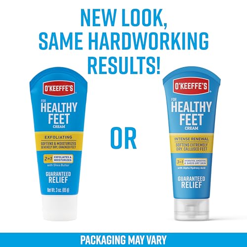 O'Keeffe's Healthy Feet Intense Renewal Cream with Alpha Hydroxy Acid; Softens and Exfoliates Extremely Dry; Callused Feet; 3oz Tube (Pack of 1)
