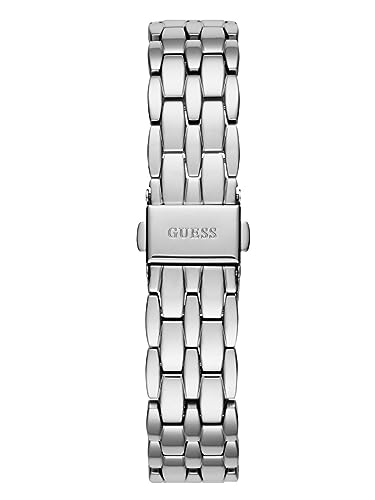 GUESS Stainless Steel + Pink Crystal Bracelet Watch. Color: Silver-Tone (Model: U1062L2)