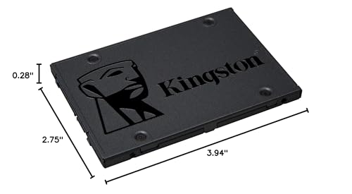 Kingston 120GB A400 SATA 3 2.5" Internal SSD SA400S37/120G - HDD Replacement for Increase Performance , Black