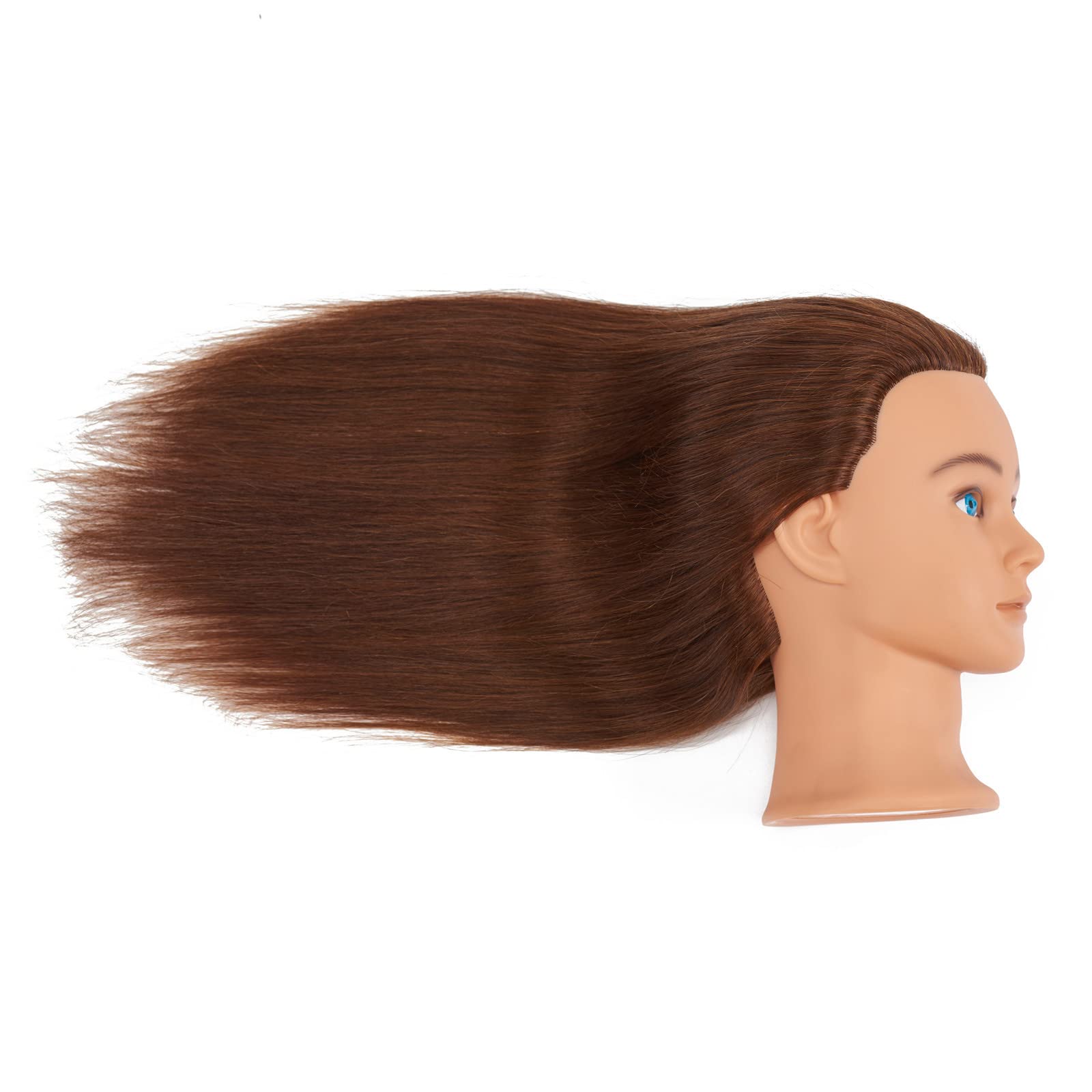 Traininghead 20-22" 100% Human hair Mannequin head Training Head Cosmetology Manikin Head Doll Head with free Clamp …