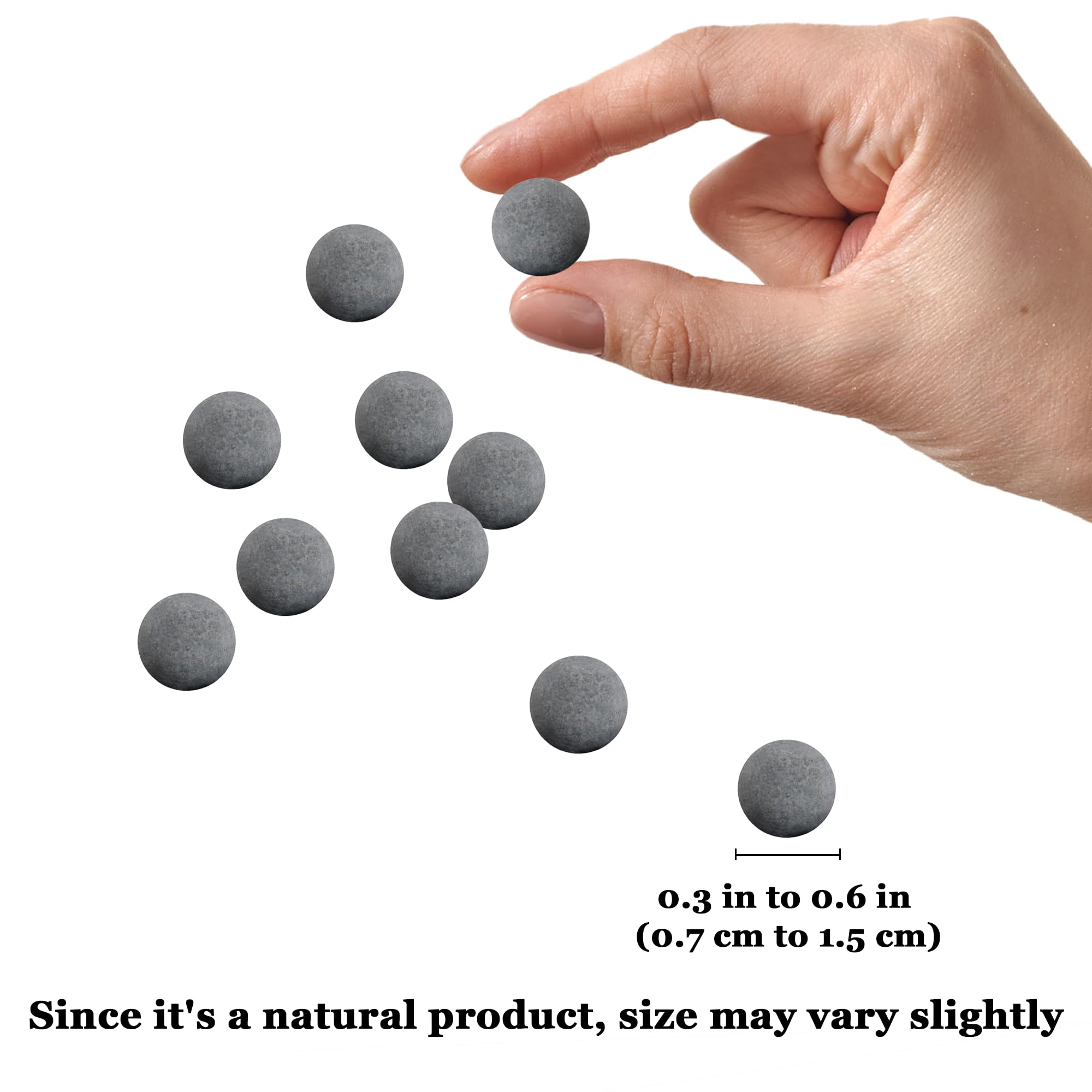 SunGrow Calcium-Rich Balls for Betta, Water Conditioner with Over 30 Beneficial Elements, Freshwater Fish Tank Decorations, 10 Pcs per Pack
