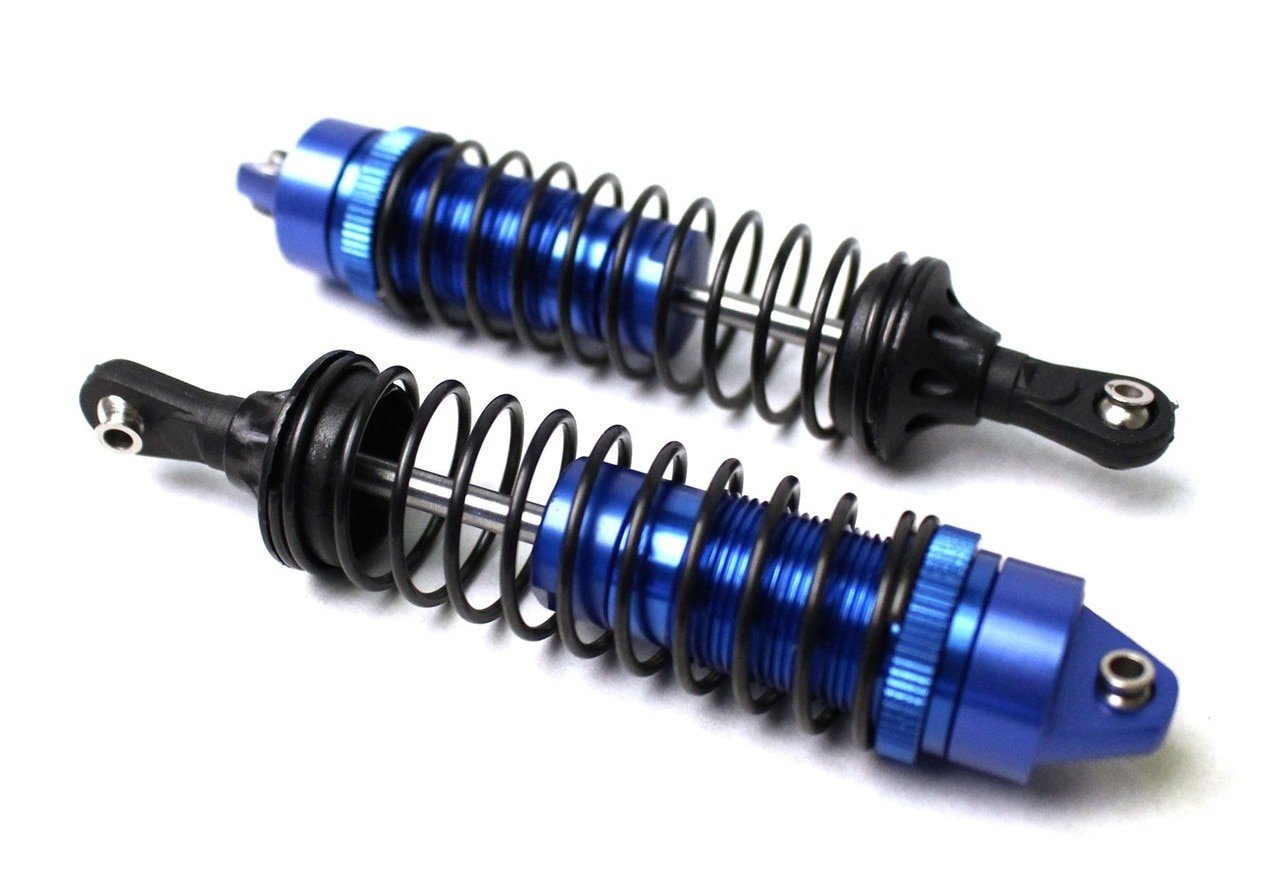 Racers Edge 1850BL Slash 2/4WD Aluminum Rear Shock (Pair) - Blue