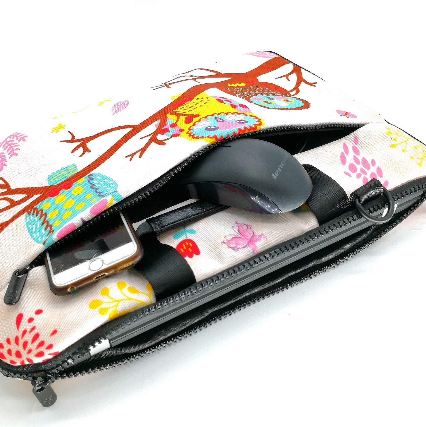 icolor 13" Laptop Shoulder Bag Sleeve Holder,11.6" 12" 13.3 inch Computer Tablet Canvas Handbag Case Notebook Messenger Briefcase