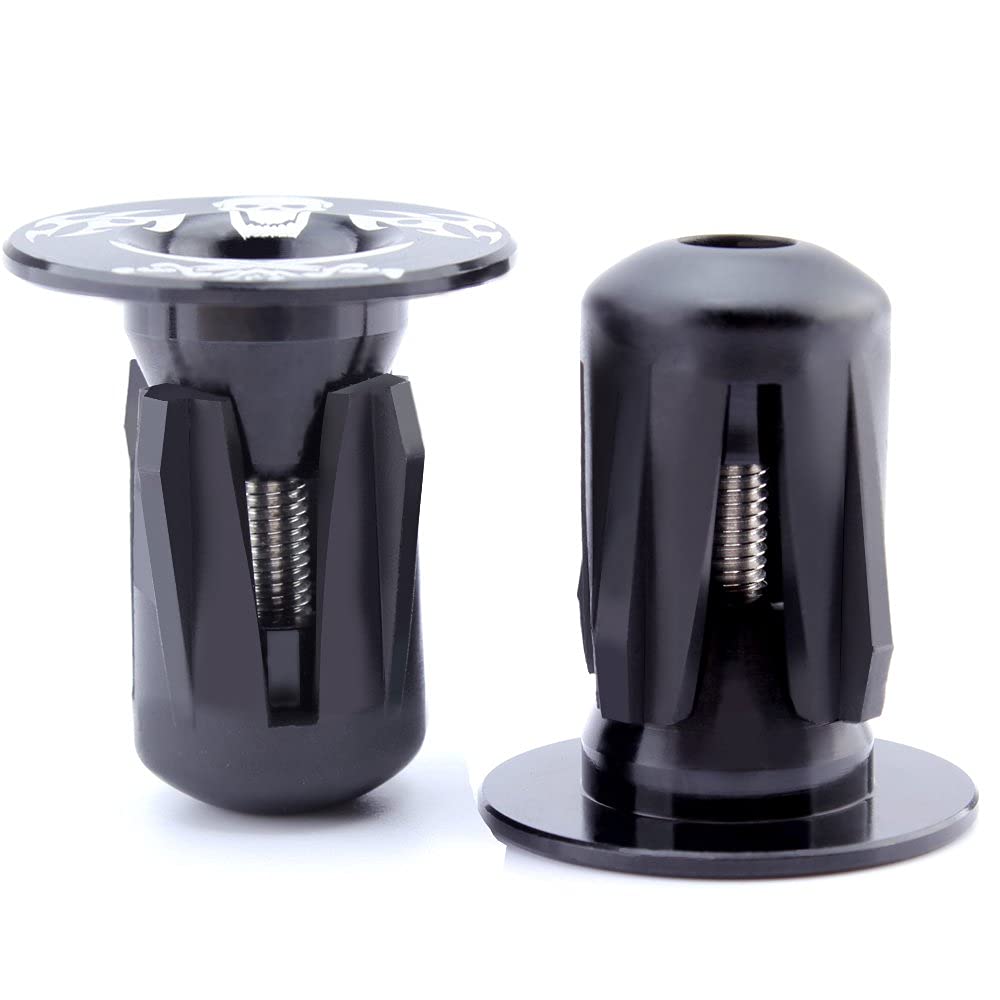 ZFZ Bicycle Handlebar Bar End Plugs Caps β Aluminum Handle Bar Ends Caps, Suitable for Most Bicycles Road Bike Mountain Bike BMX MTB Fixie(1 Pair)