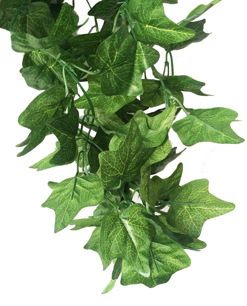 Botius 40 Ft Artificial Ivy Silk Vines Fake Hanging Plants High Simulation Garlands Greenery Chain for Home Wedding Wall Party Decoration, Pack of 5