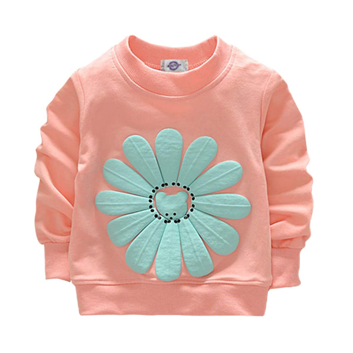 oddler Baby Girls Sunflower Clothes Set Long Sleeve Top and Pants 2pcs Outfits Fall Clothes (Age(3T), Pink)