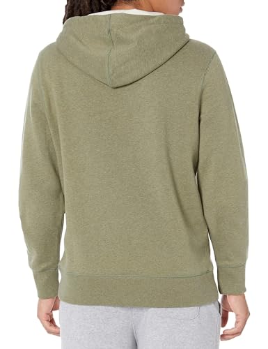 Champion Men's Authentic Originals Sueded Pullover Hoodie, Green Luck Heather, Large