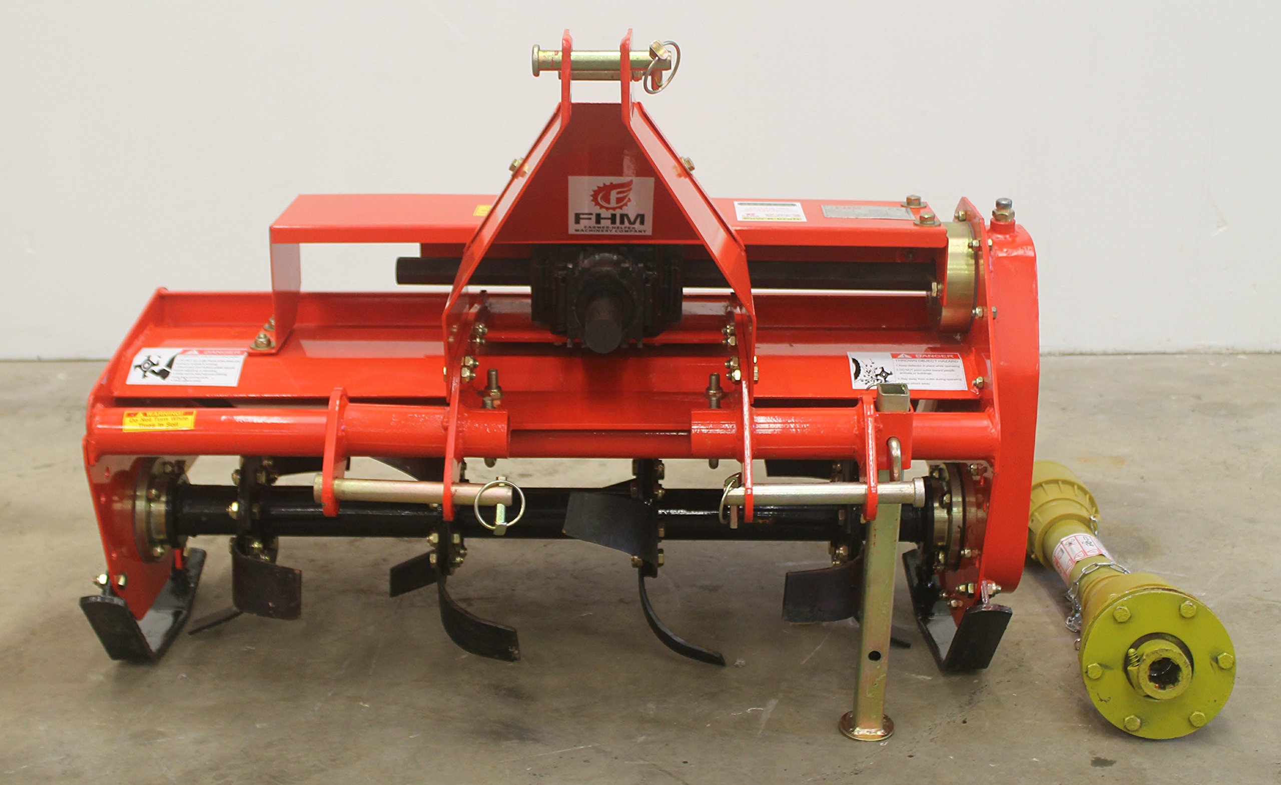 Farmer-Helper 37" Adjustable Offset 3pt Rotary Tiller FH-TL95 Cat.I 3pt 16+hp ~Slip Clutch Driveline Requires a Tractor. Not a standalone Unit.