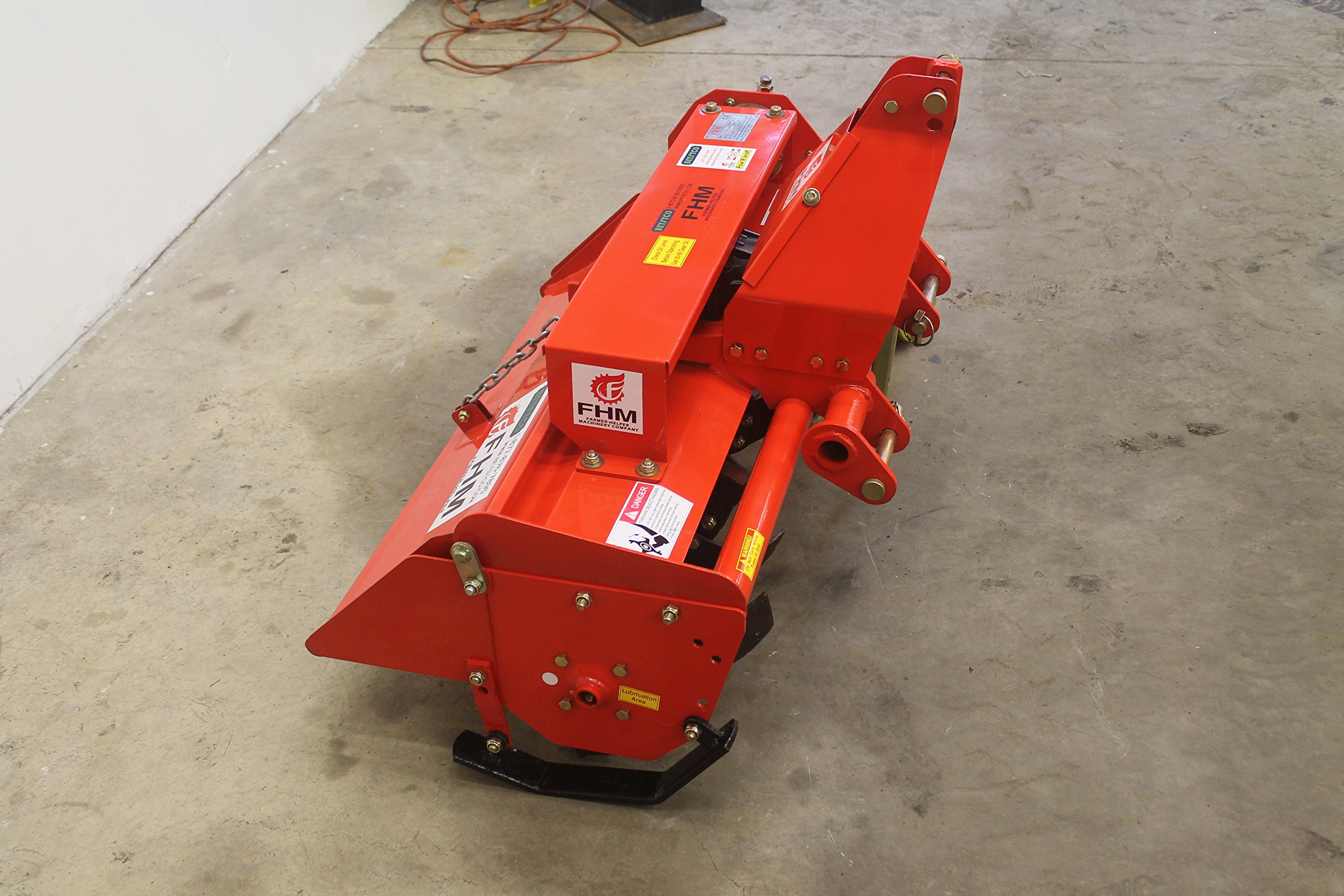 Farmer-Helper 37" Adjustable Offset 3pt Rotary Tiller FH-TL95 Cat.I 3pt 16+hp ~Slip Clutch Driveline Requires a Tractor. Not a standalone Unit.