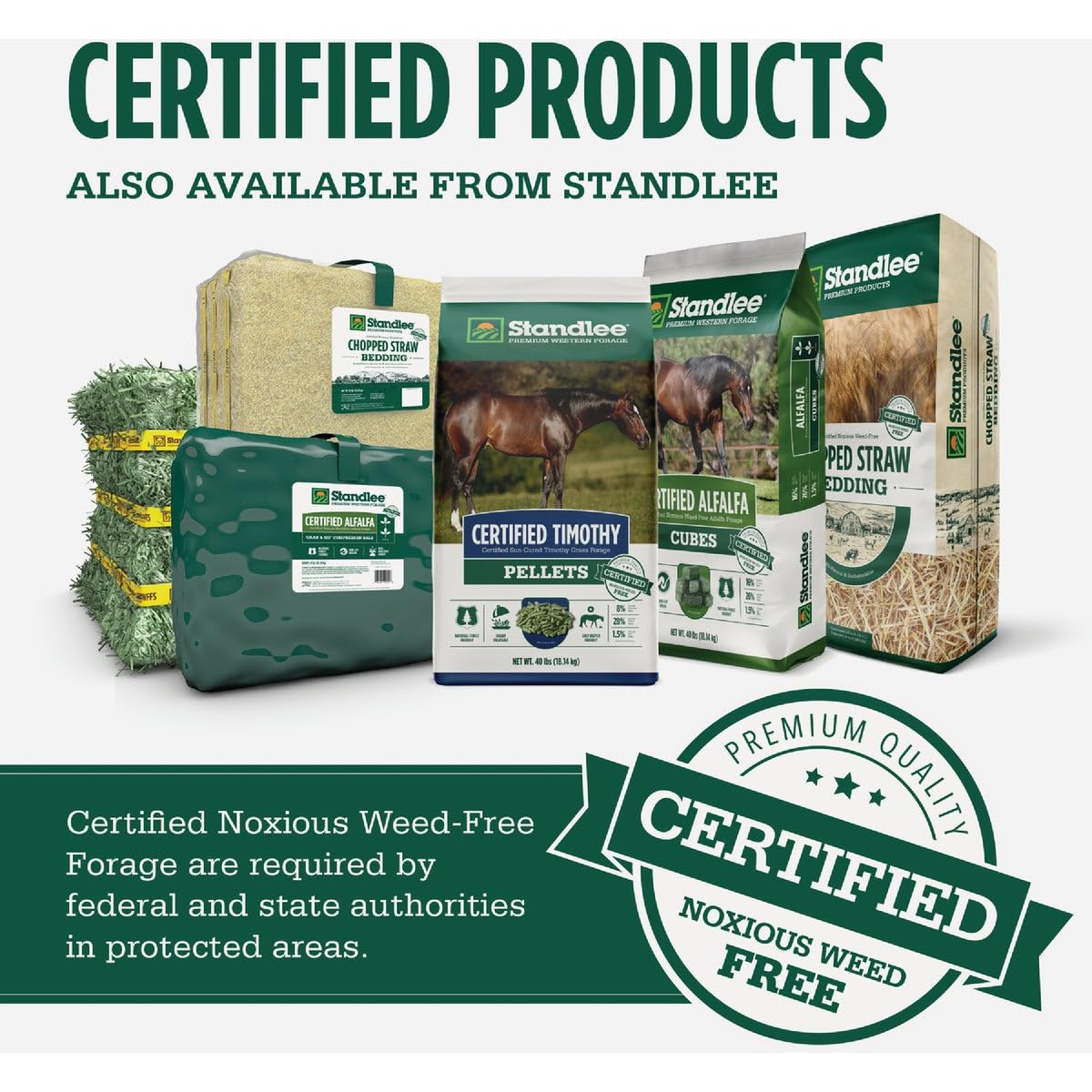 STANDLEE HAY COMPANY 1100-20010-0-0 Alfalfa Bale, 50 lb