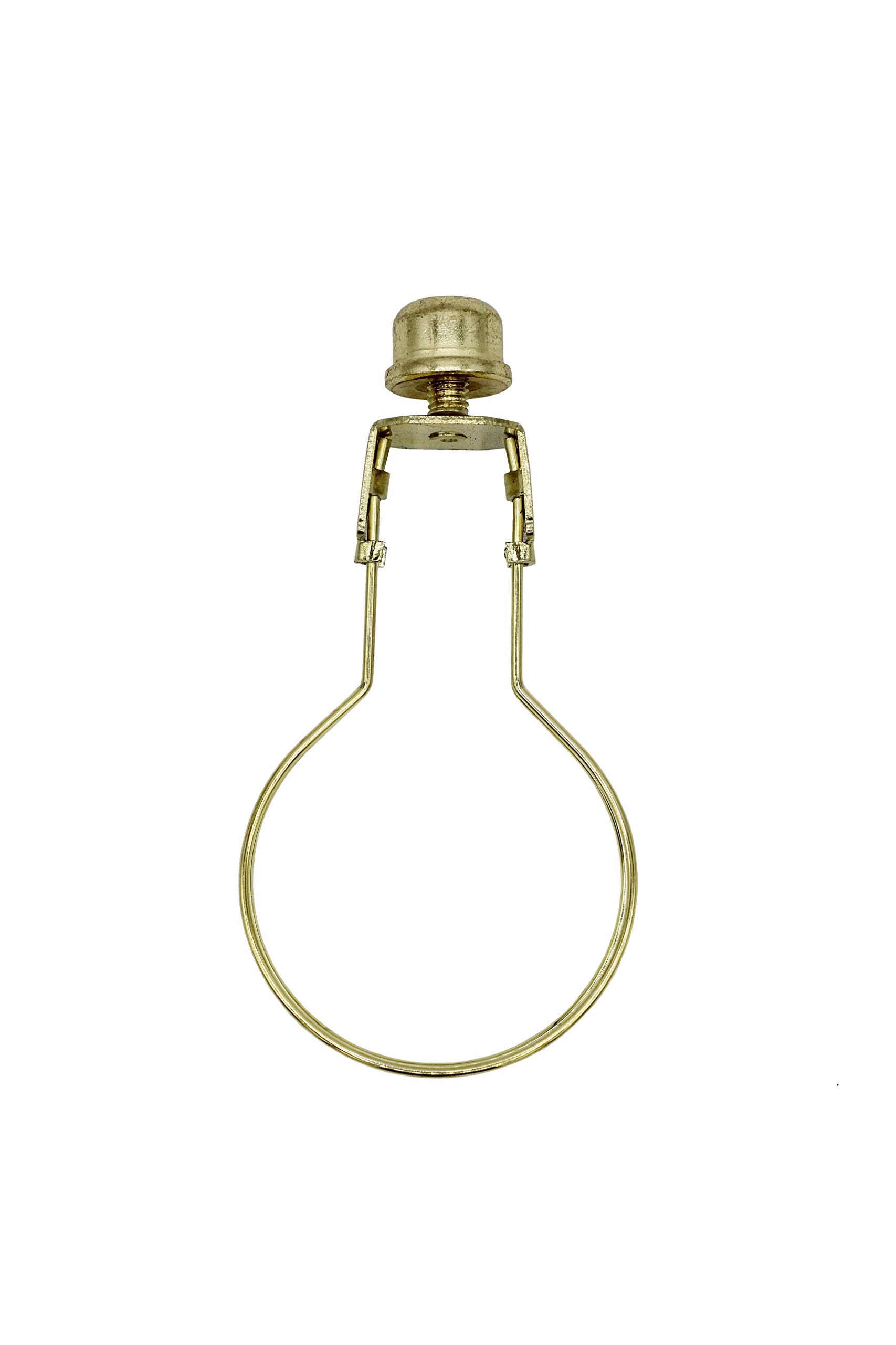 Creative Hobbies® Lamp Shade Light Bulb Clip Adapter Clip on with Shade Attaching Finial Top - Gold