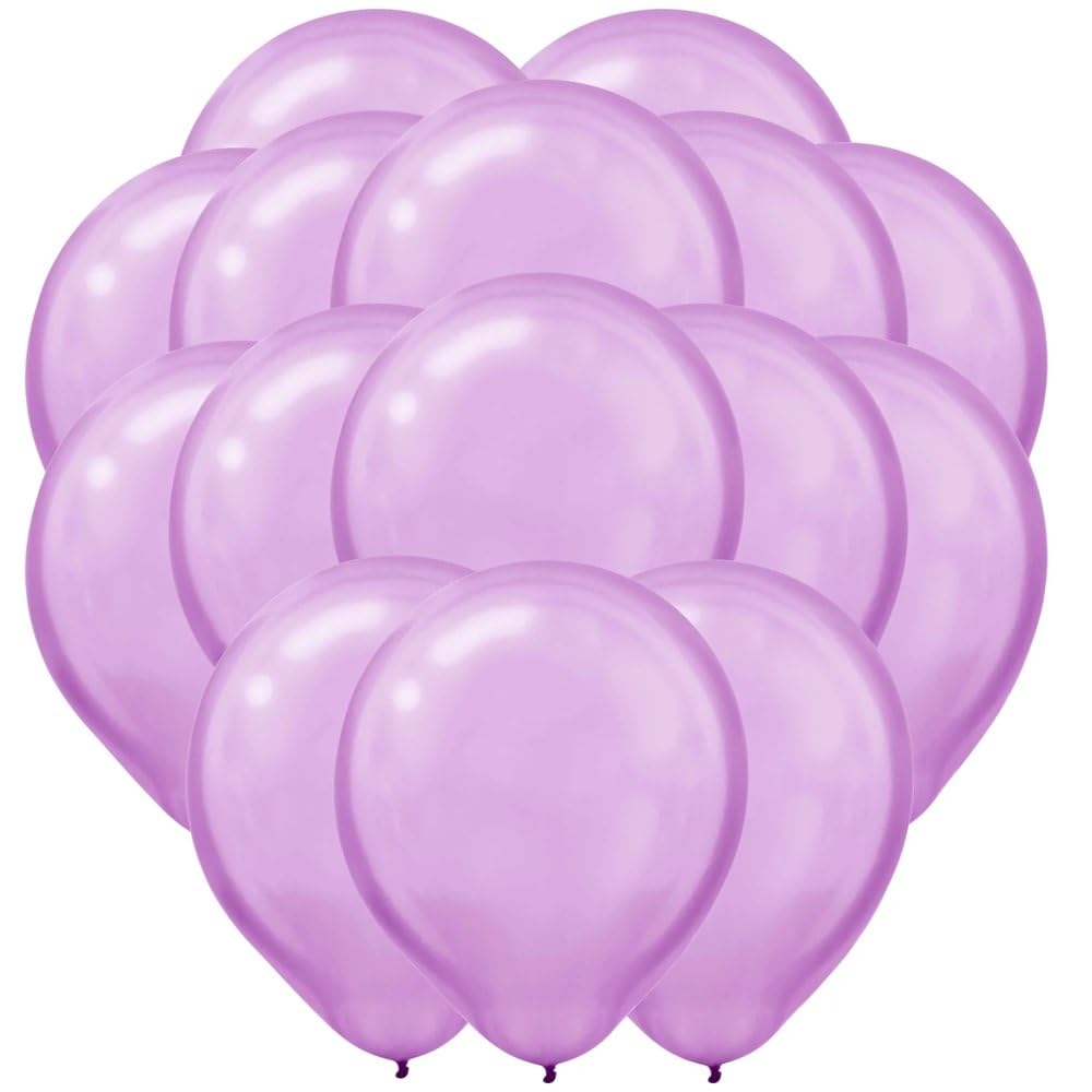 Lavender Pearl Latex Balloons - 12" (Pack Of 15) - Ideal For Elegant Celebrations & Events, Weddings, Birthdays & Anniversaries
