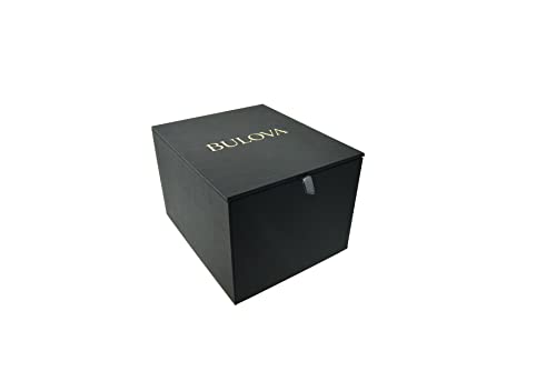 Bulova Men's Classic Sutton 4-Hand Automatic Watch, 24-Hour Sub Dial, Open Aperture, Self-Winding, Exhibition Caseback, Double Curved Mineral Crystal, Luminous Hands, 42mm Style: 97A108