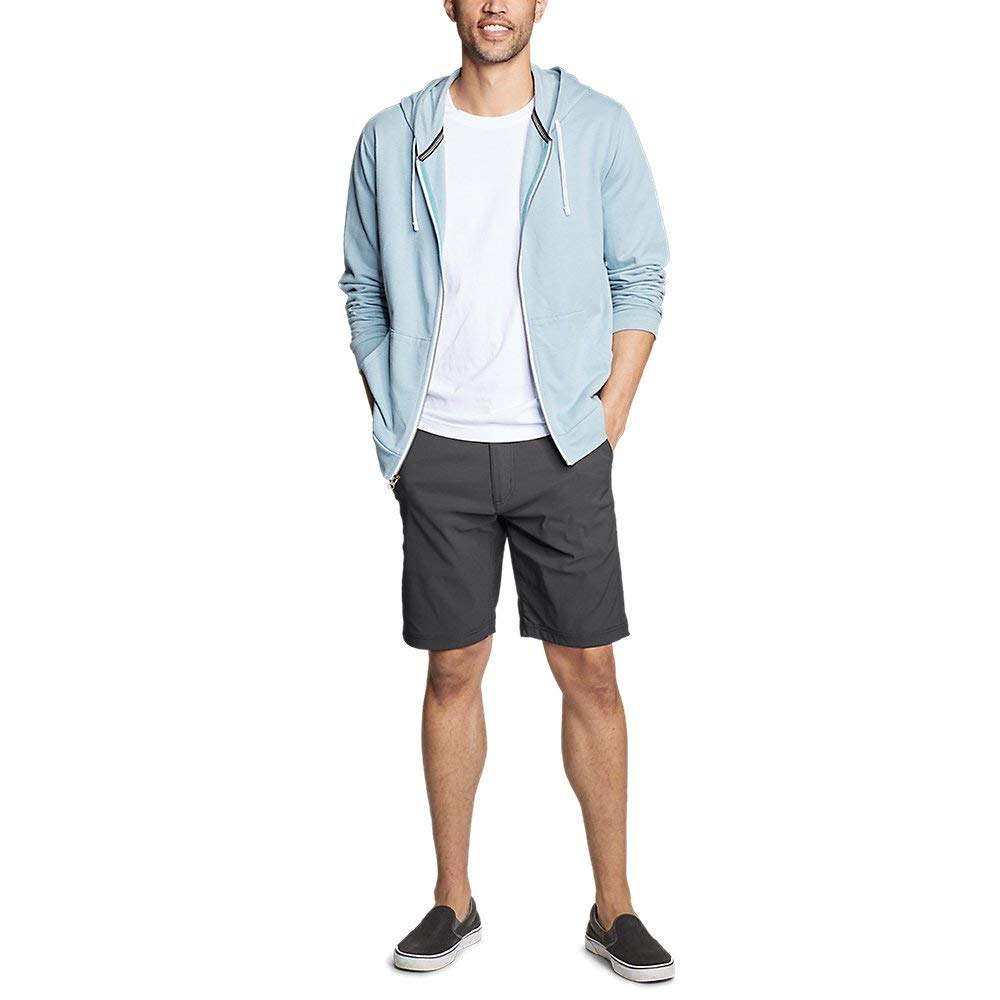 Eddie Bauer Men's Horizon Guide 10" Chino Shorts, Carbon, 32
